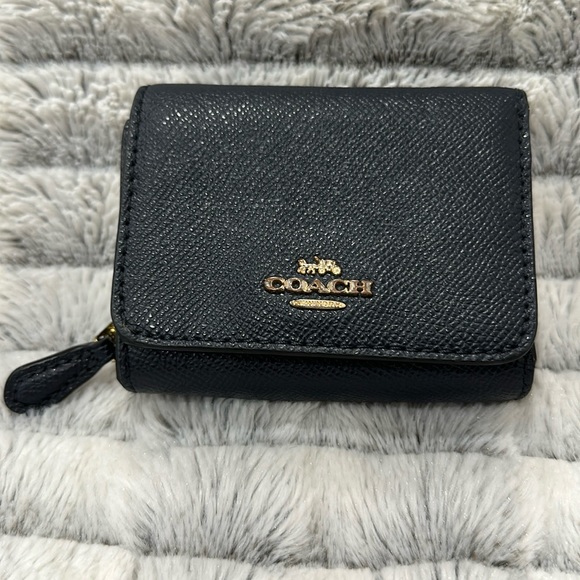 Coach | Bags | Coach Dark Blue Wallet | Poshmark